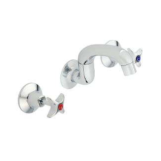 Wall Mounted Sink Set with High Upswept Swivel | Britex Australia