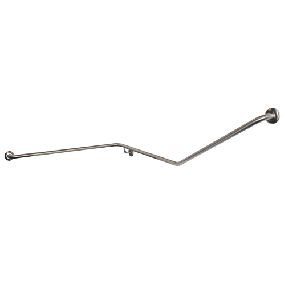 S.S. LHS 90° Flush Mount Wrap Around Grab Rail | Britex Australia