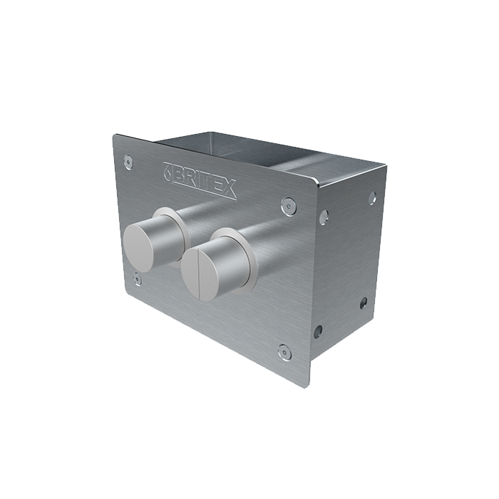 Pneumatic In Wall Cistern Raised Buttons Security Plate 3/6L | Britex ...