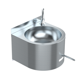 Floating Wand Stainless Steel Hand Basin Round | Britex