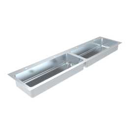 Flat Rim Clay & Ablution Stainless Steel Trough | Britex